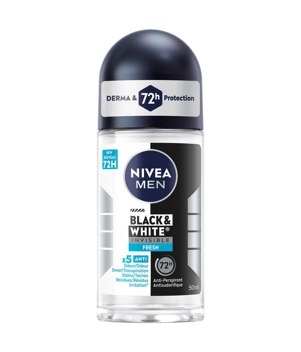 NIVEA Men Black & White Invisible Fresh Roll-On Anti-Persiprant | NIVEA